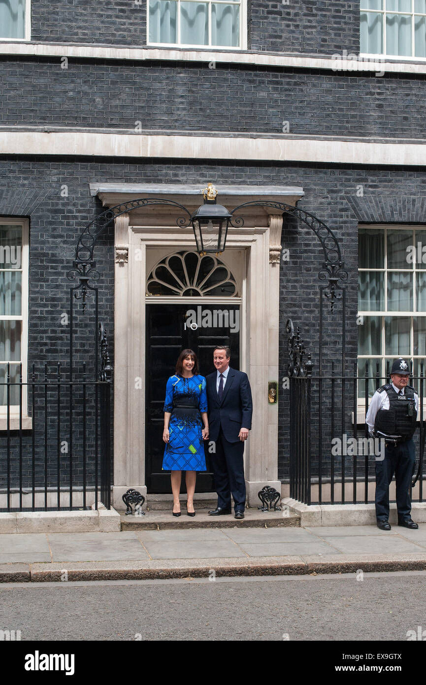 Prime Minister David Cameron returns to Downing Street after the ...