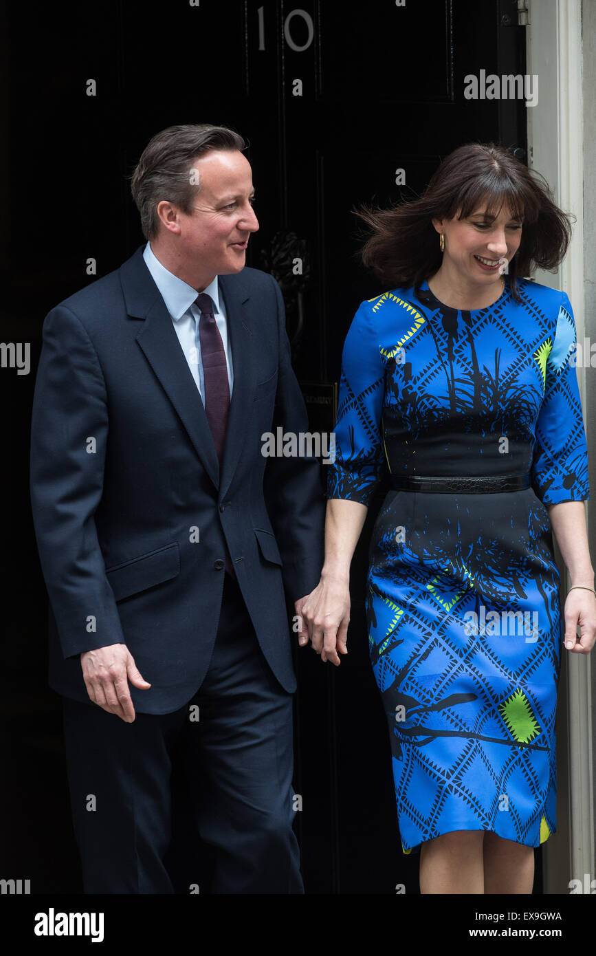 Prime Minister David Cameron returns to Downing Street after the ...