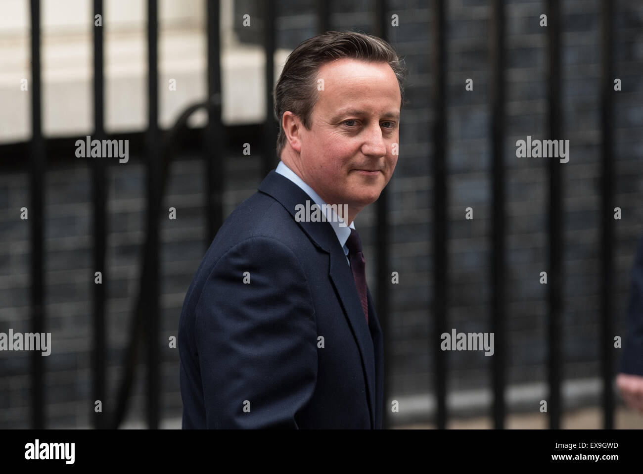 Prime Minister David Cameron returns to Downing Street after the ...