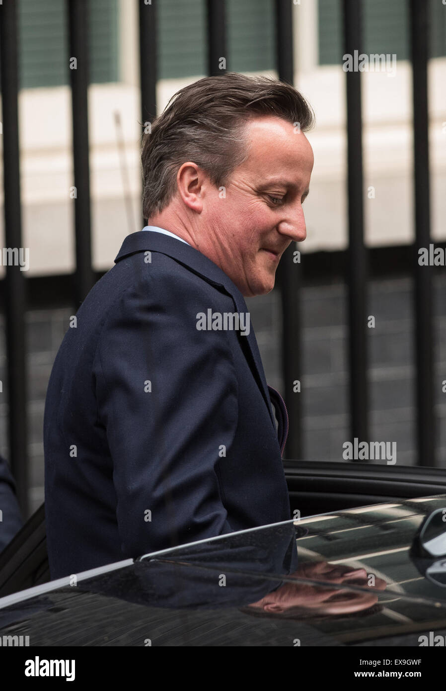 Prime Minister David Cameron returns to Downing Street after the ...
