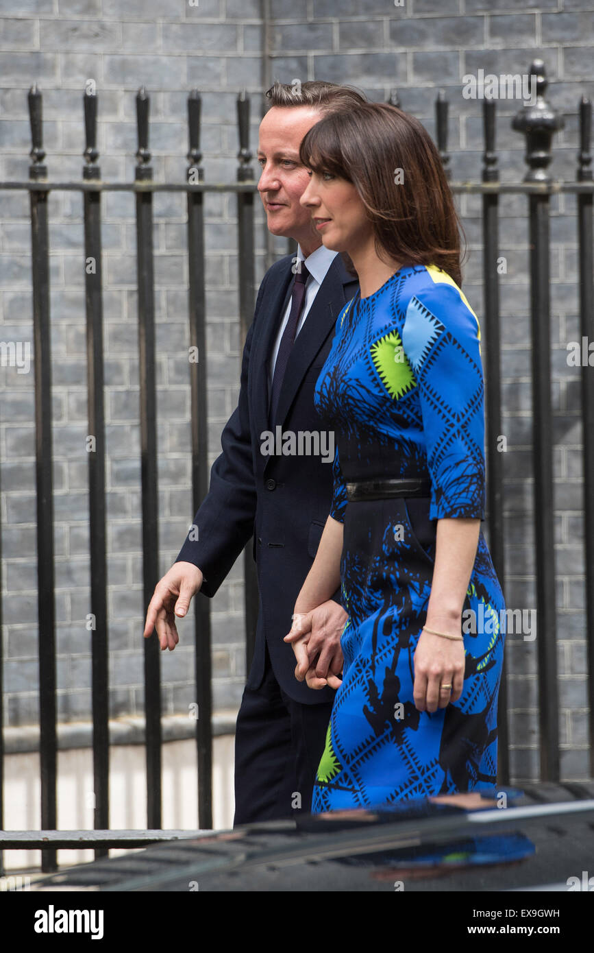 Prime Minister David Cameron returns to Downing Street after the ...