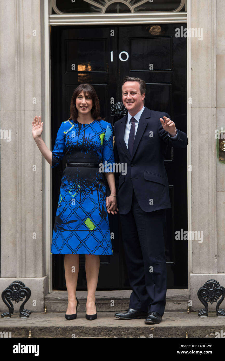 Prime Minister David Cameron returns to Downing Street after the ...