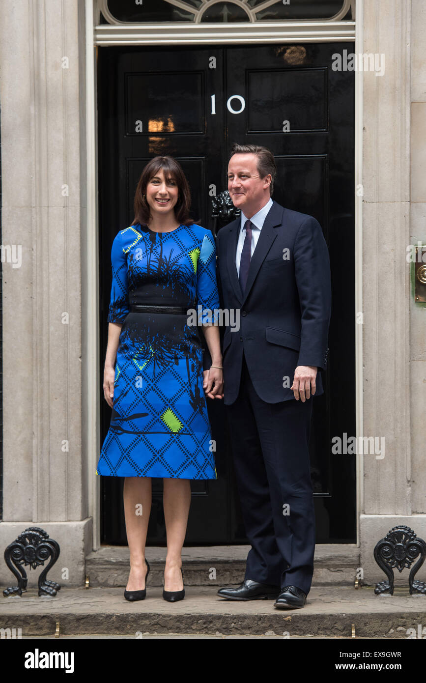 Prime Minister David Cameron returns to Downing Street after the ...