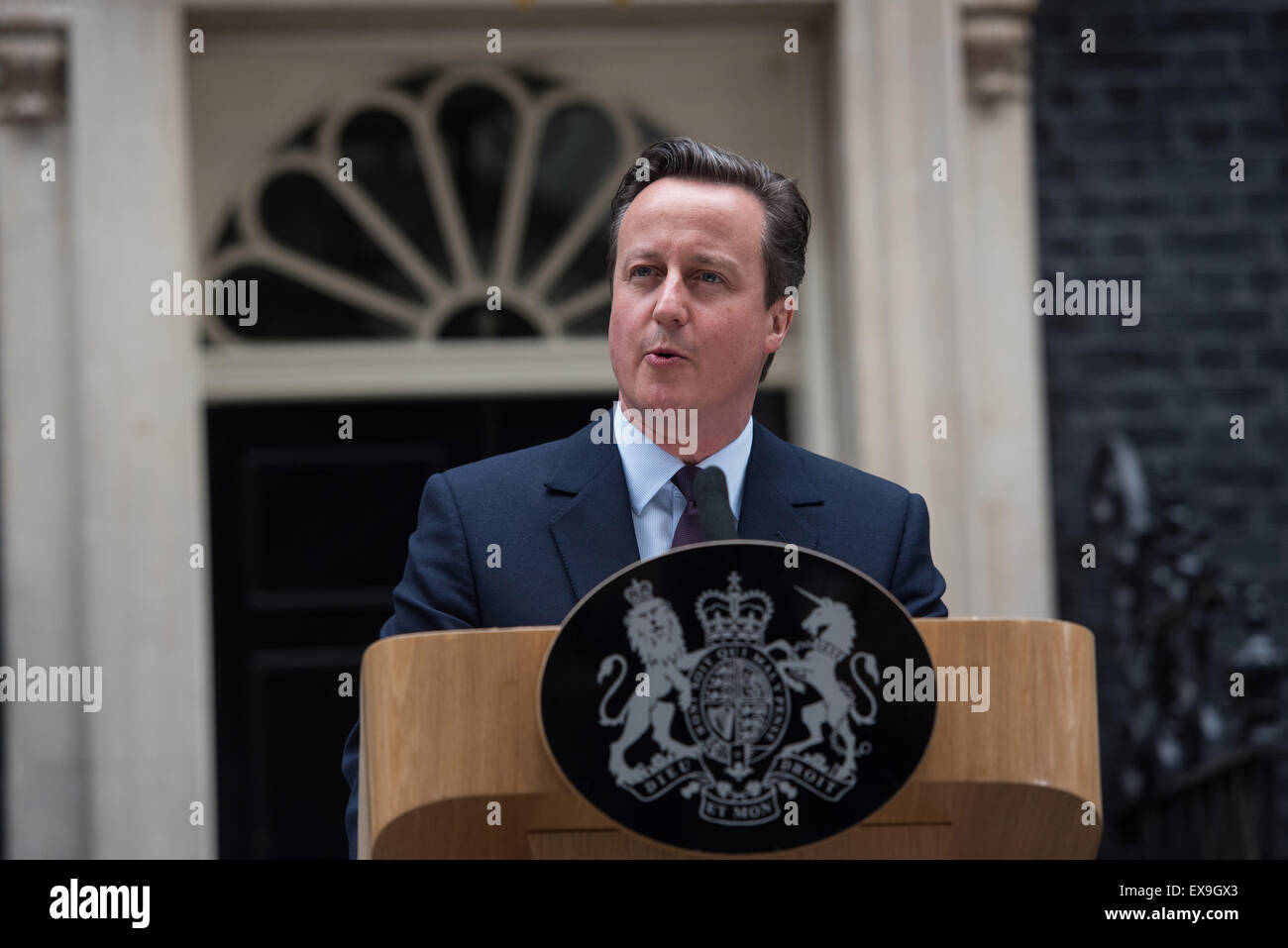 Prime Minister David Cameron returns to Downing Street after the ...