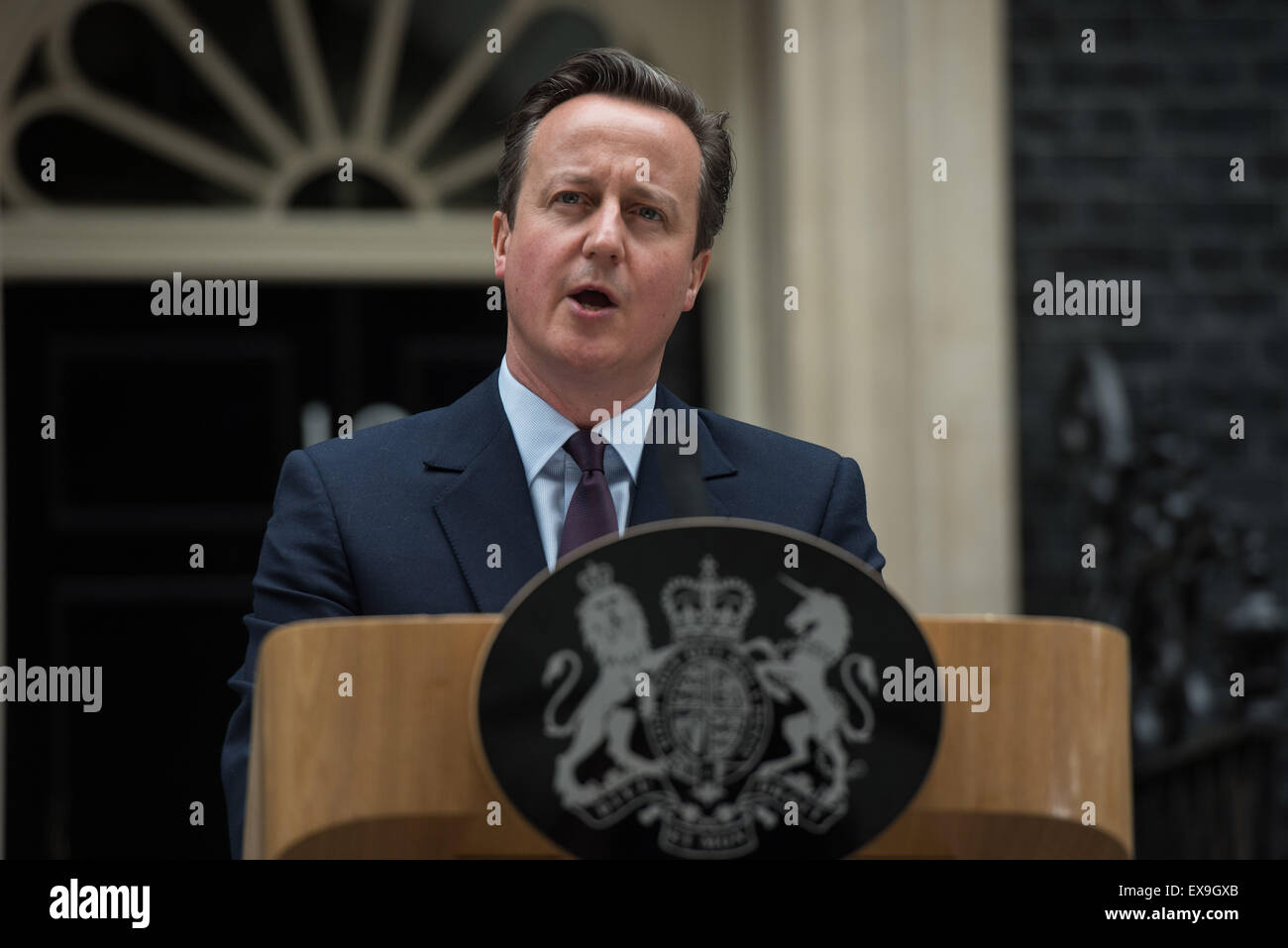Prime Minister David Cameron returns to Downing Street after the ...