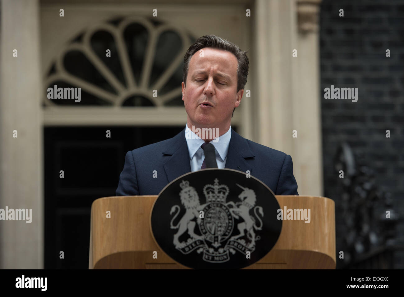 Prime Minister David Cameron returns to Downing Street after the ...