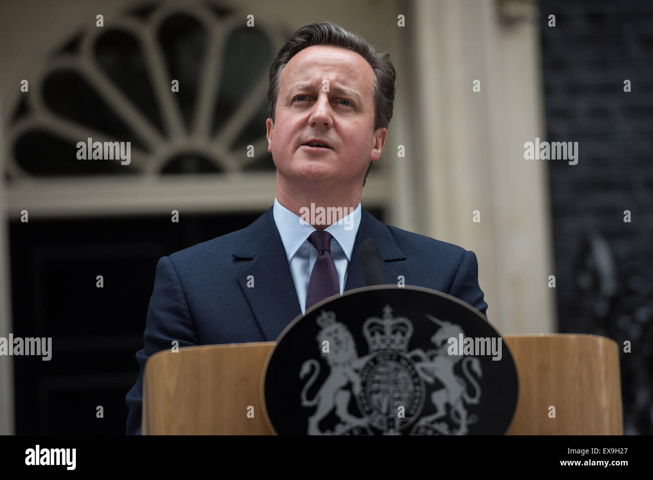 Prime Minister David Cameron returns to Downing Street after the ...