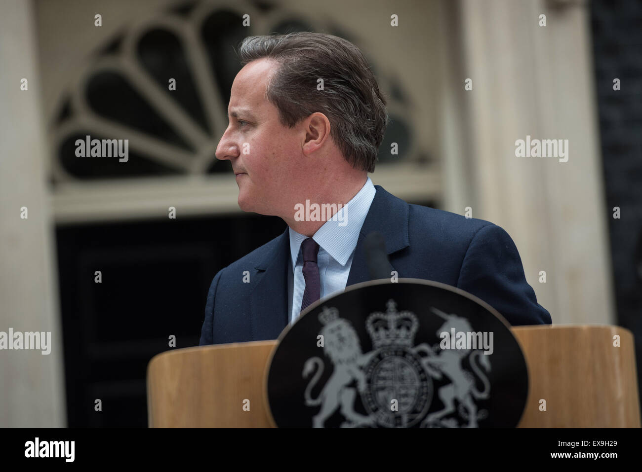 Prime Minister David Cameron returns to Downing Street after the ...