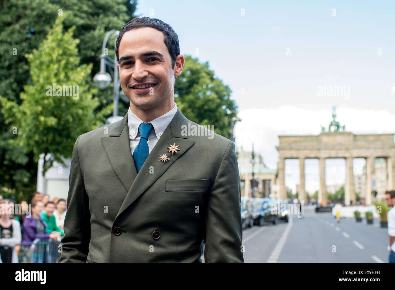 Berlin, Germany. 09th July, 2015. US fashion designer Zac Posen arrives ...