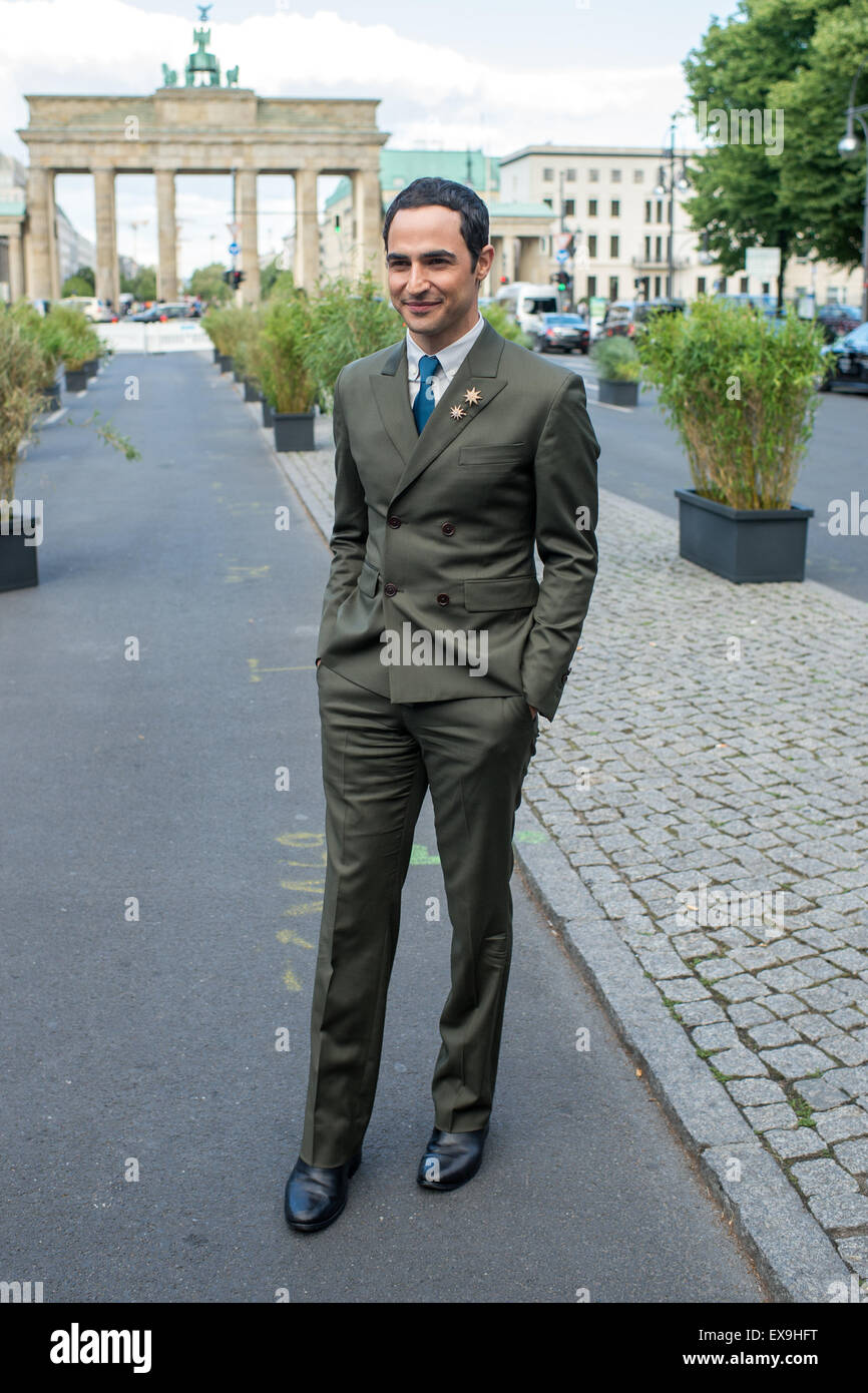 Berlin, Germany. 09th July, 2015. US fashion designer Zac Posen arrives ...