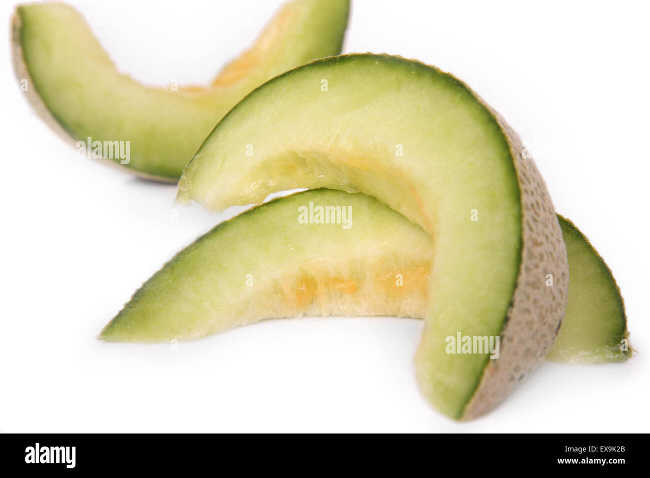 cut through MELON & cantaloupe Stock Photo - Alamy