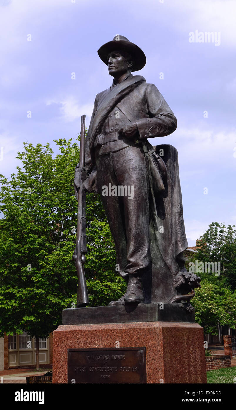Confederate soldier monument, Old Town, Winchester, Virginia Stock ...