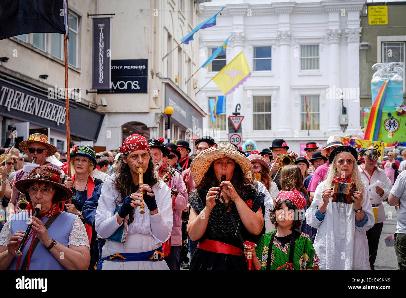 Children and adults participate in colourful parades on Mazey Day, part ...