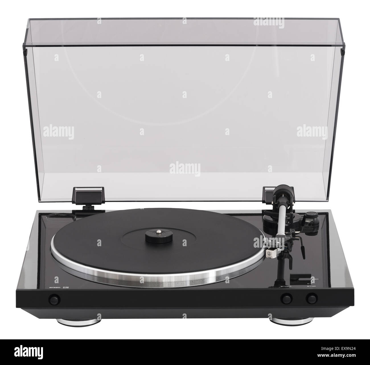 Simple Turntable, Analog Music Player Isolated on White Background ...