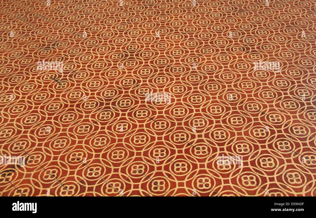 The Symetrical Pattern of Ceramic Floor Tiles Stock Photo - Alamy