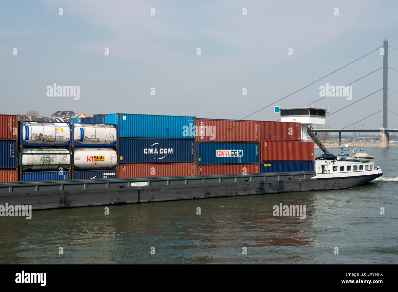 Container barge hi-res stock photography and images - Alamy