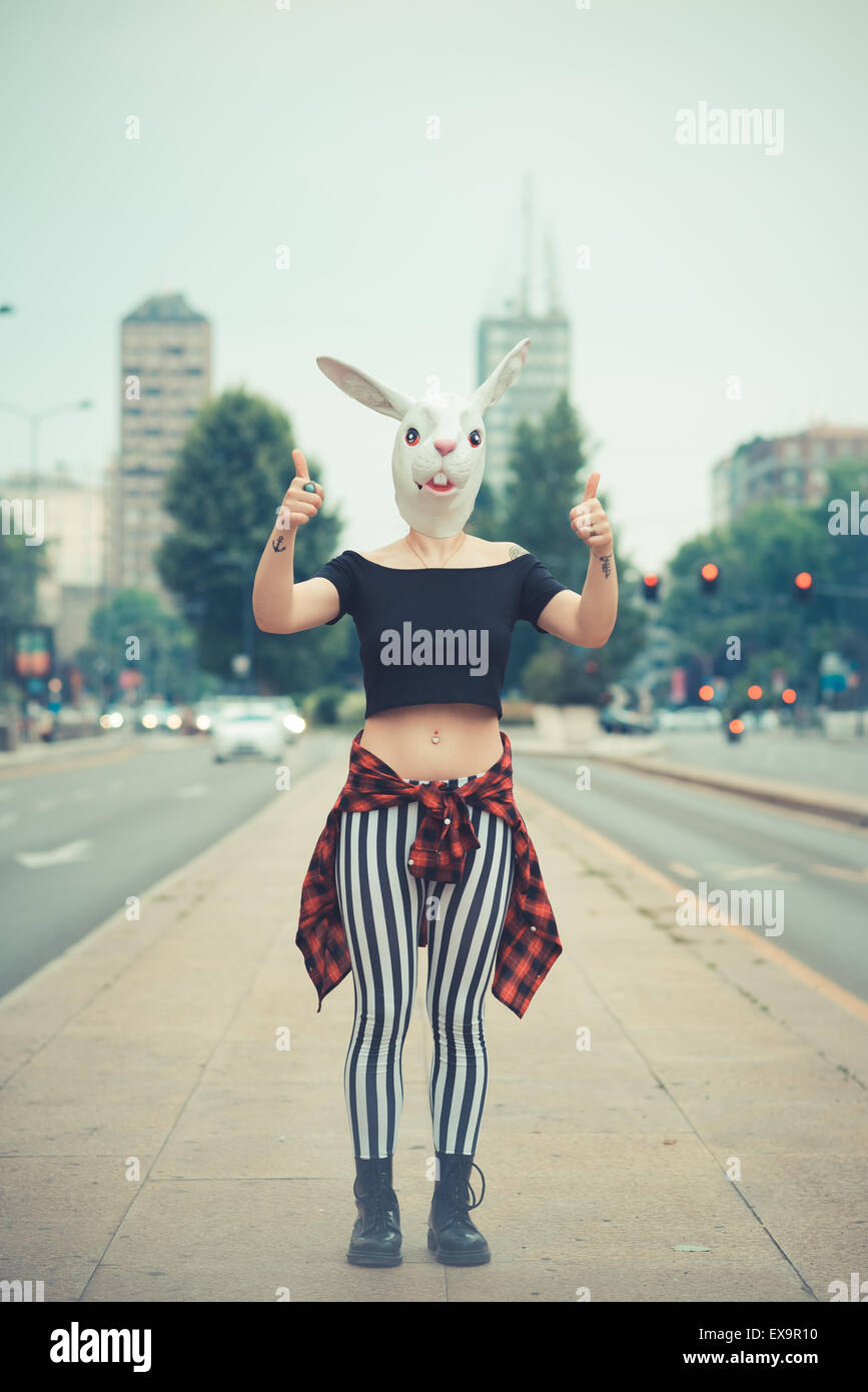 Rabbit mask hi-res stock photography and images - Alamy