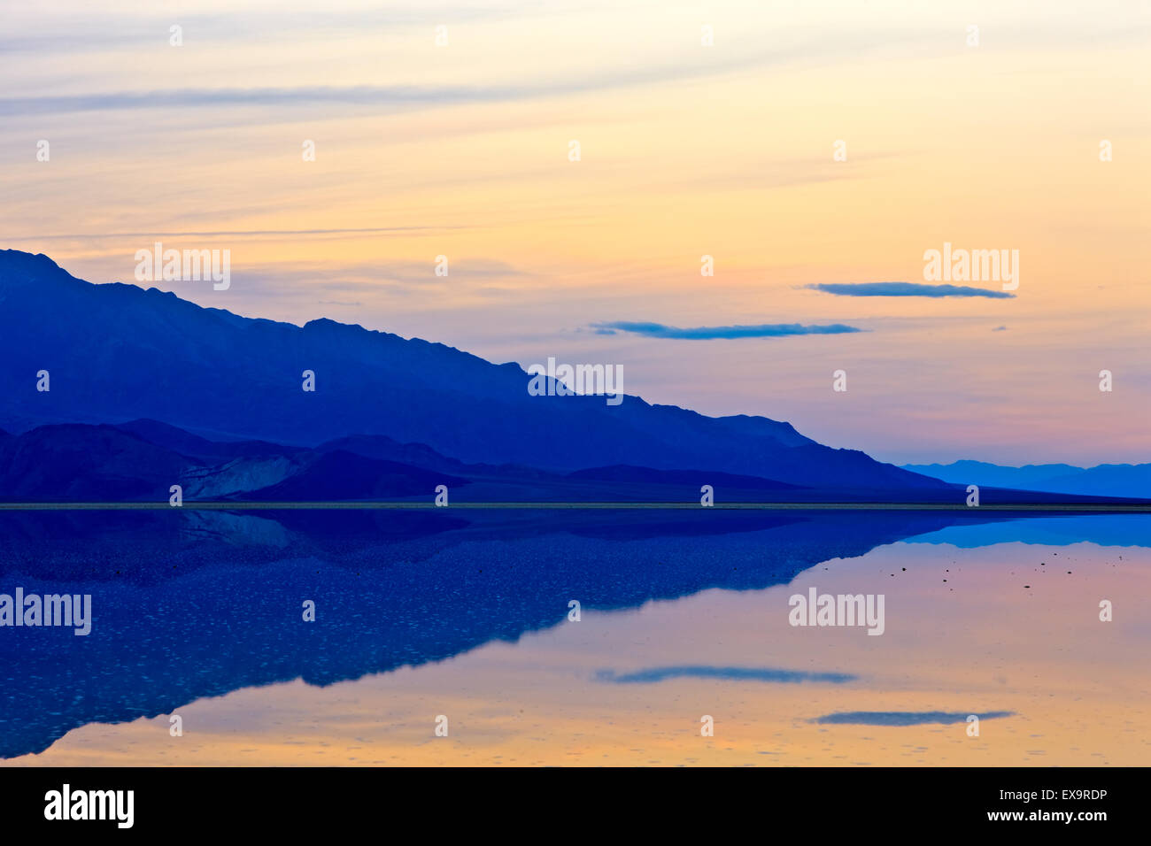 After heavy rain, water filled Badwater Basin, Badwater Basin, Death ...