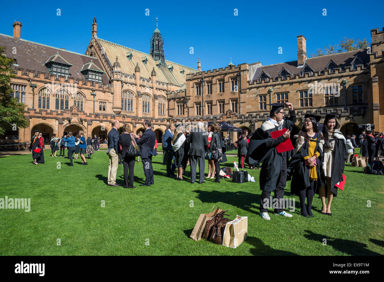 University of Sydney, Graduation, The Main Quadrangle, Sydney ...