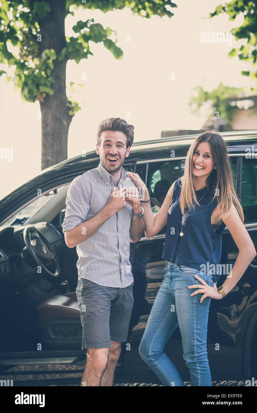 Couple lovers car hi-res stock photography and images - Alamy