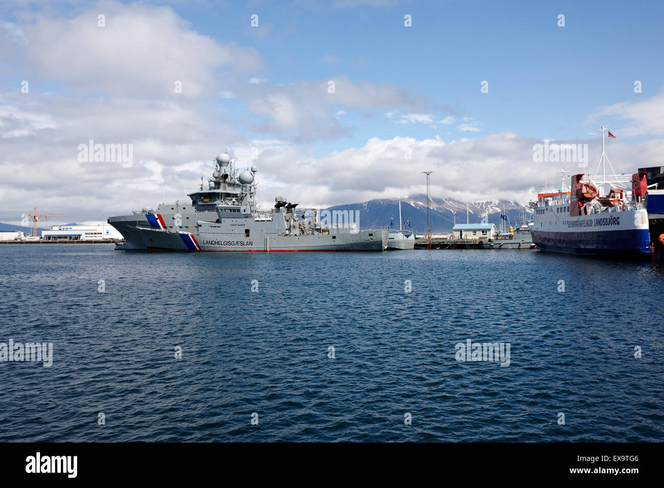 icelandic coastguard and search and rescue training ships in reykjavik ...