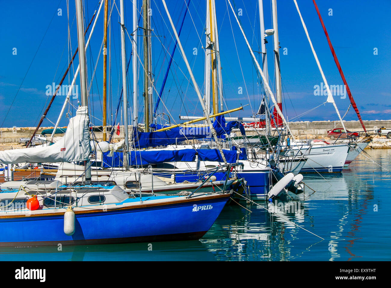 yachts at Latsi, Northern Cyprus Stock Photo - Alamy