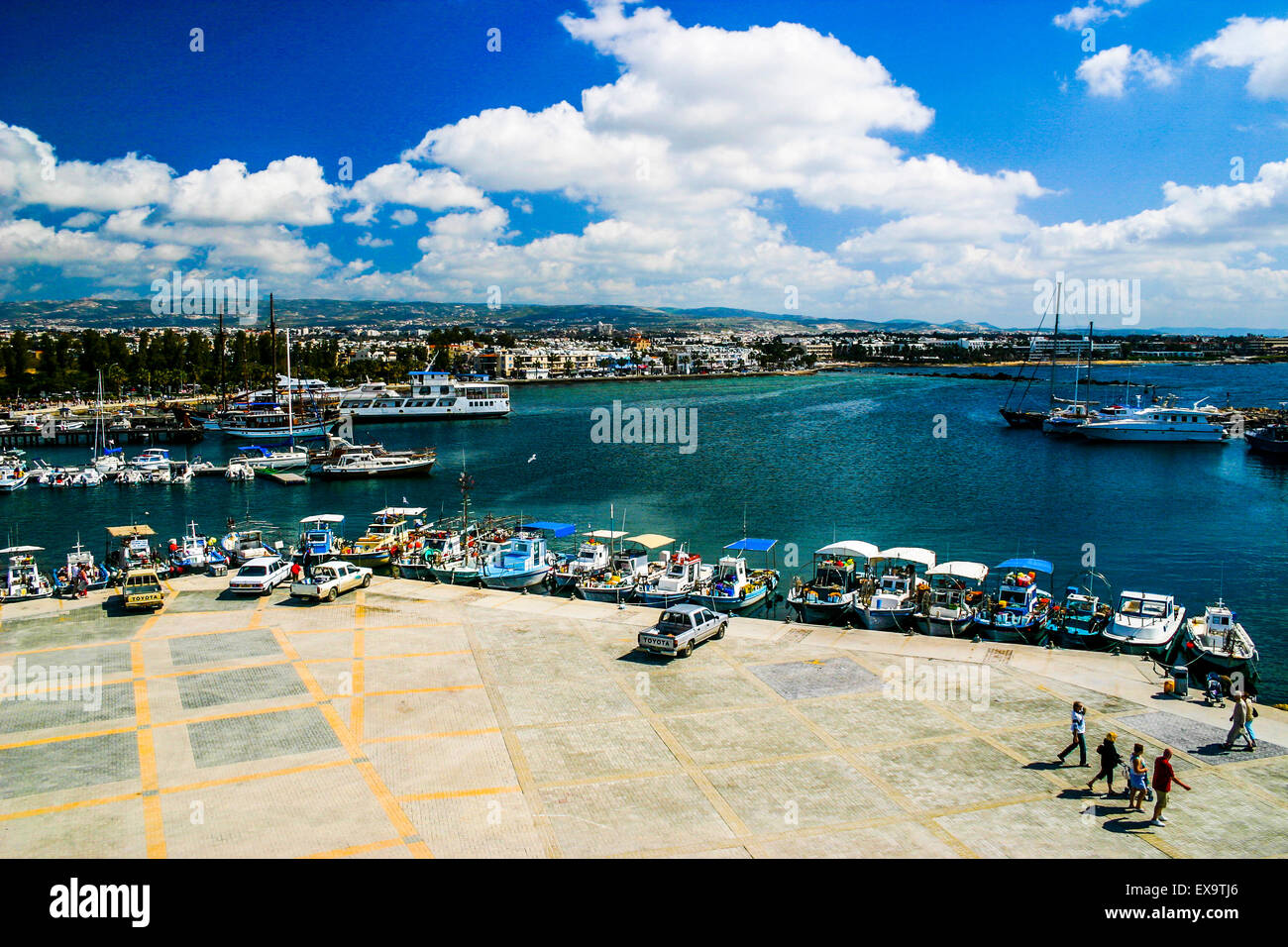 Cyprus Harbour, Cyprus, Mediterranean coast Stock Photo - Alamy