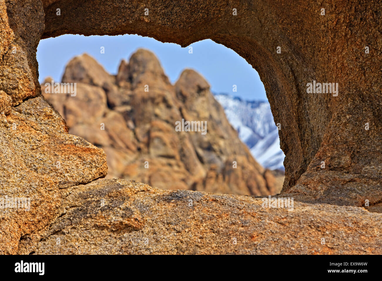 Rock formations, Alabama Hills near Lone Pine, California, USA Stock ...