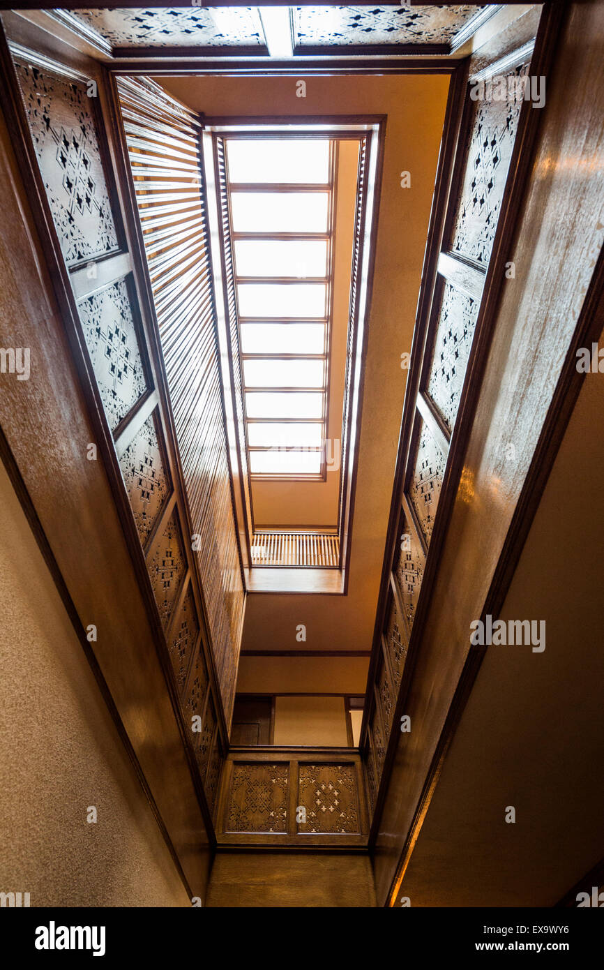 interior of the Charnley-Persky House, Chicago, Illinois, USA Stock ...