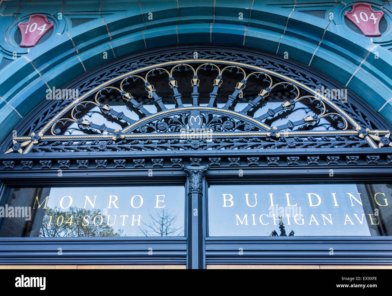 entrance, Monroe Building, Chicago, Illinois, USA Stock Photo - Alamy
