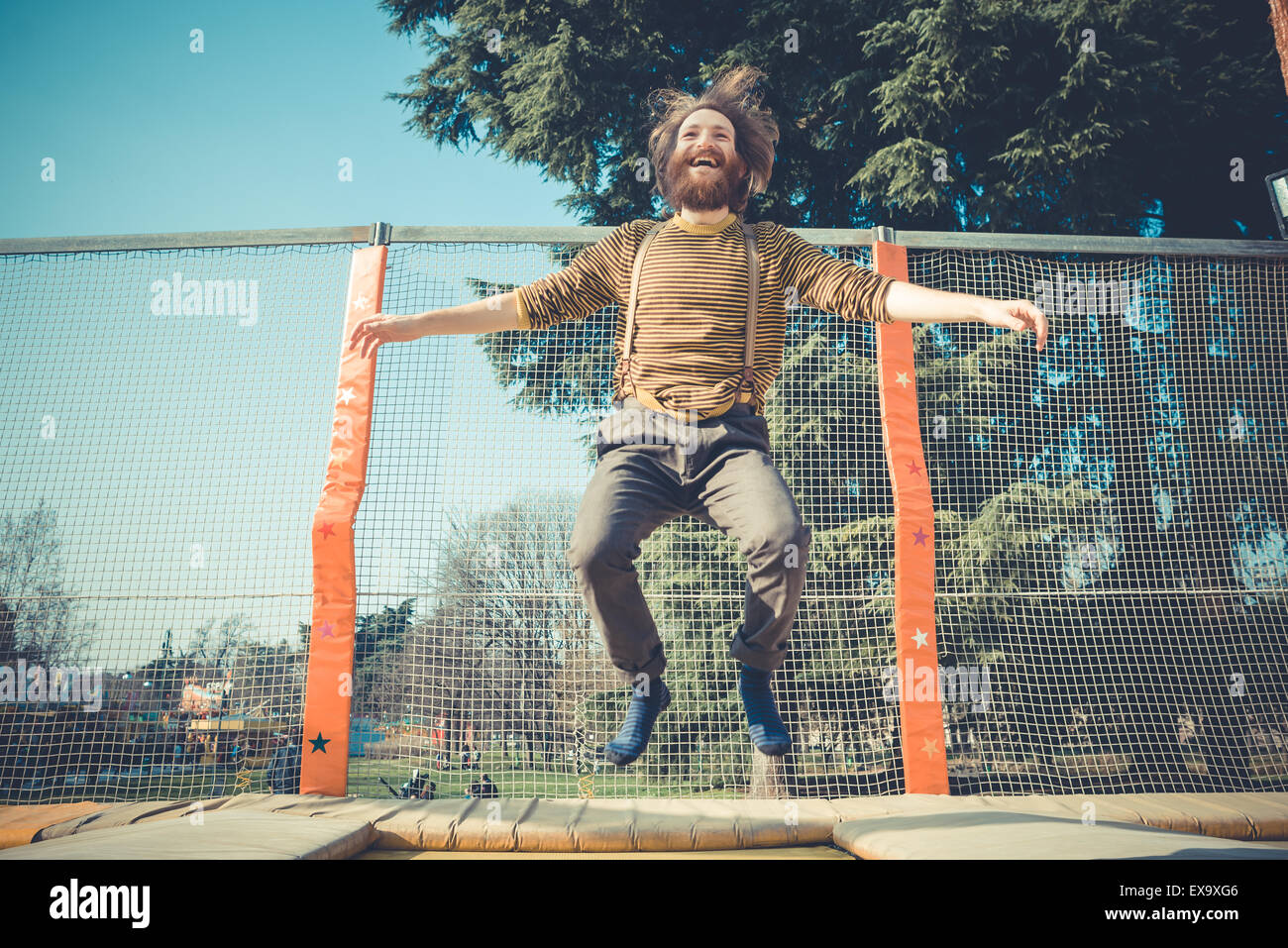 Trampoline hi-res stock photography and images - Alamy