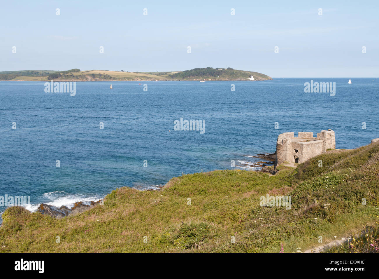 Pendennis Point looks across the River Fal estuary - famous for saliors ...