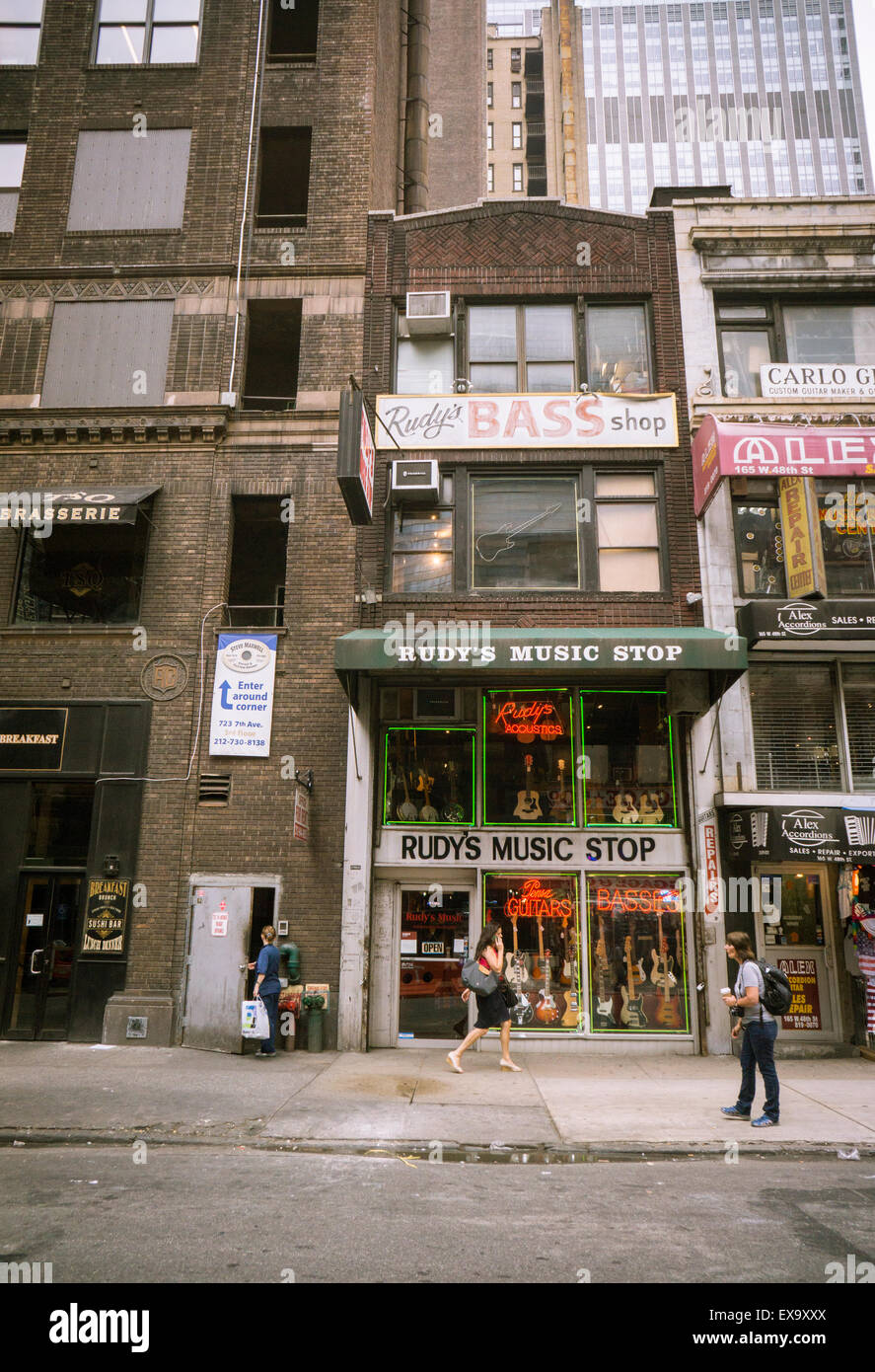Rudy's Music Stop on West 48th Street in what was once "Music Row" in ...