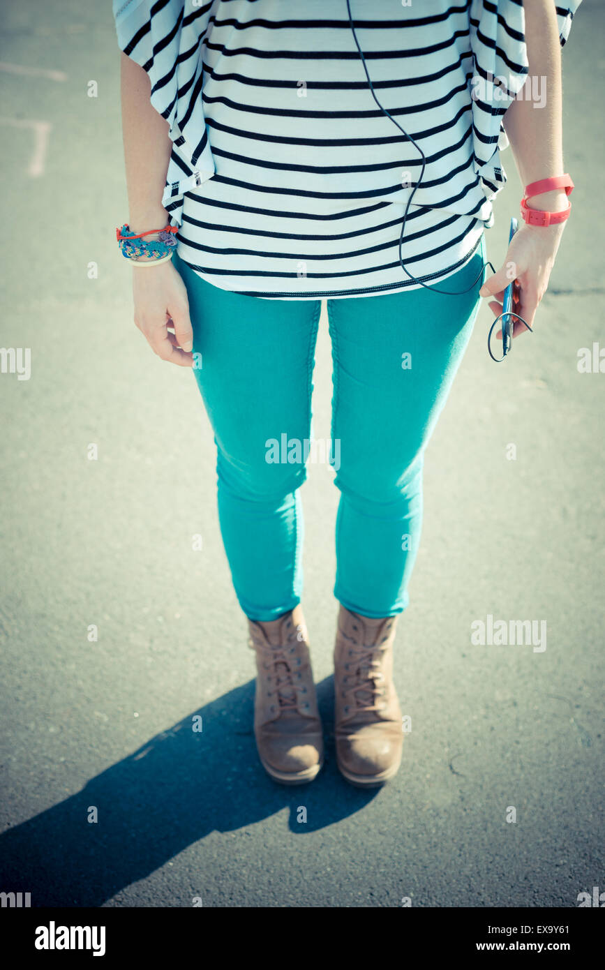 close up of legs hipster woman in the city Stock Photo - Alamy