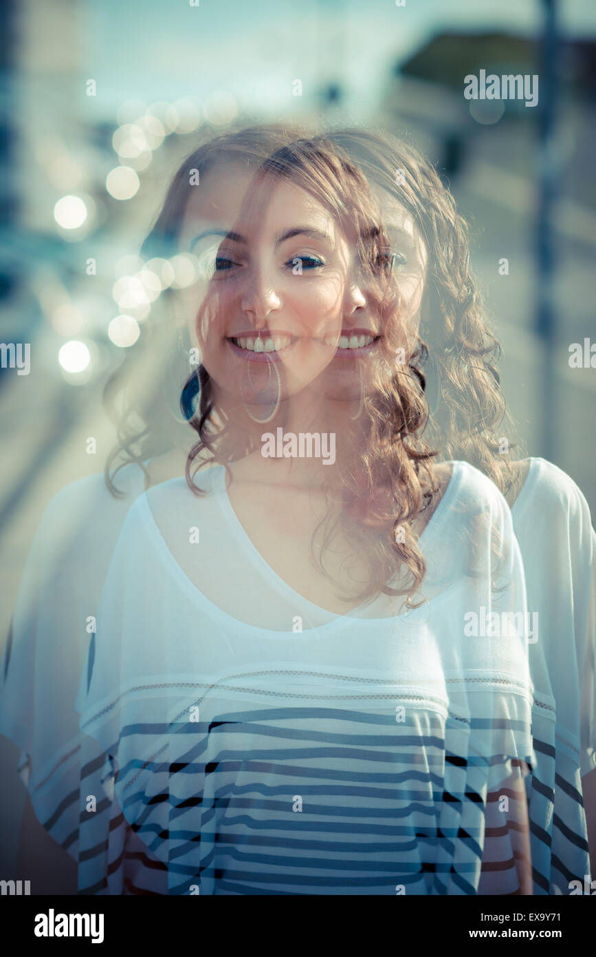 Overlap woman hi-res stock photography and images - Alamy
