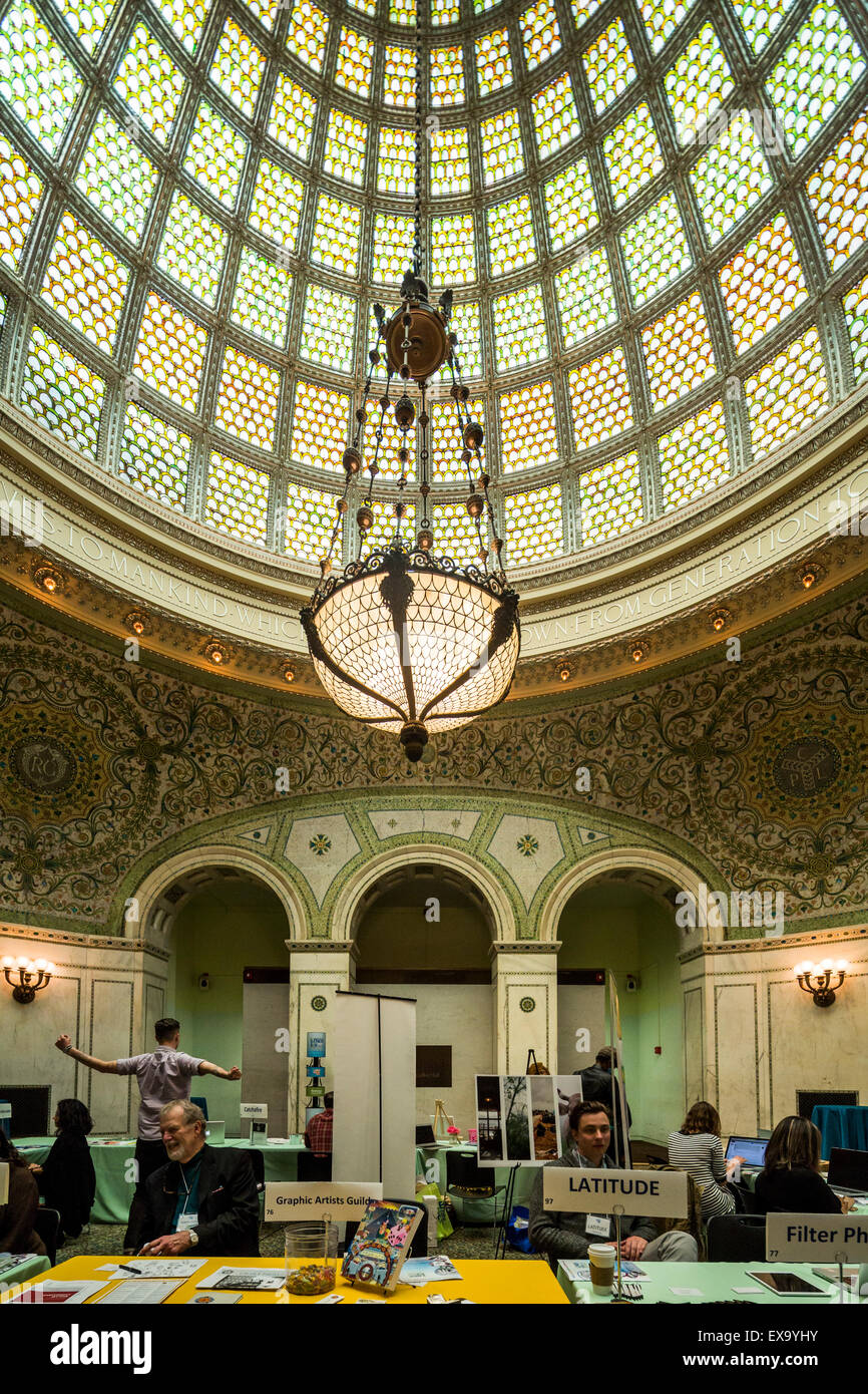 Chicago Cultural Center, formerly the Chicago Public Library, Chicago ...