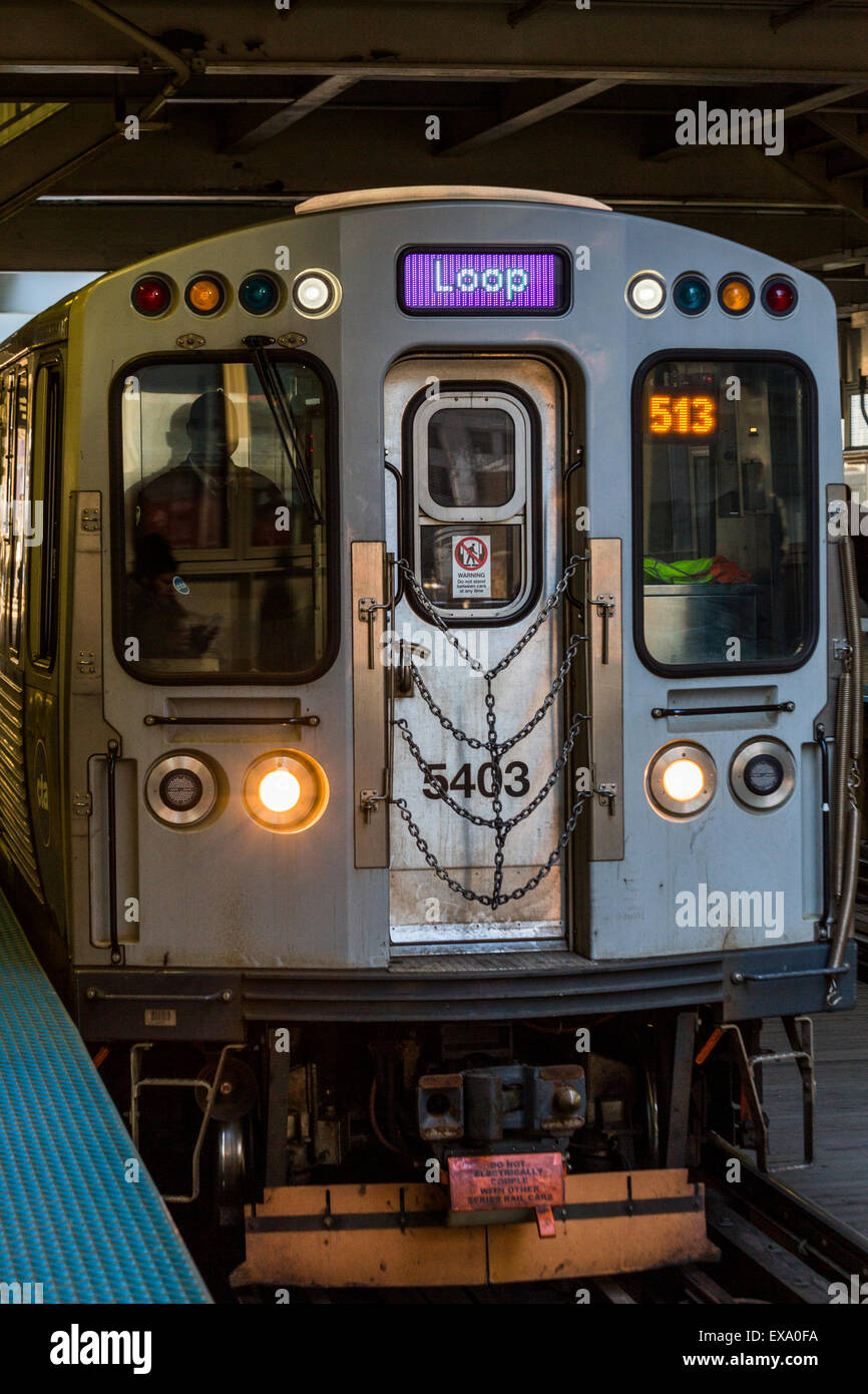Chicago train station hi-res stock photography and images - Alamy