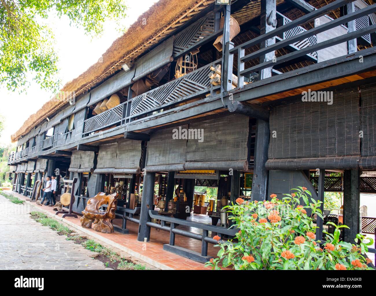 paleolithic thatched huts Stock Photo - Alamy