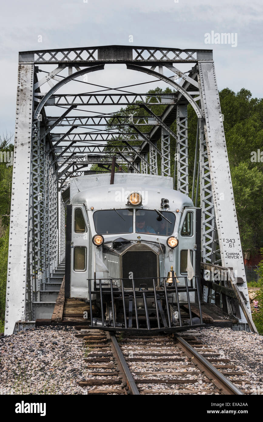 Galloping Goose #5 at Chama River Bridge, Cumbres & Toltec Scenic ...