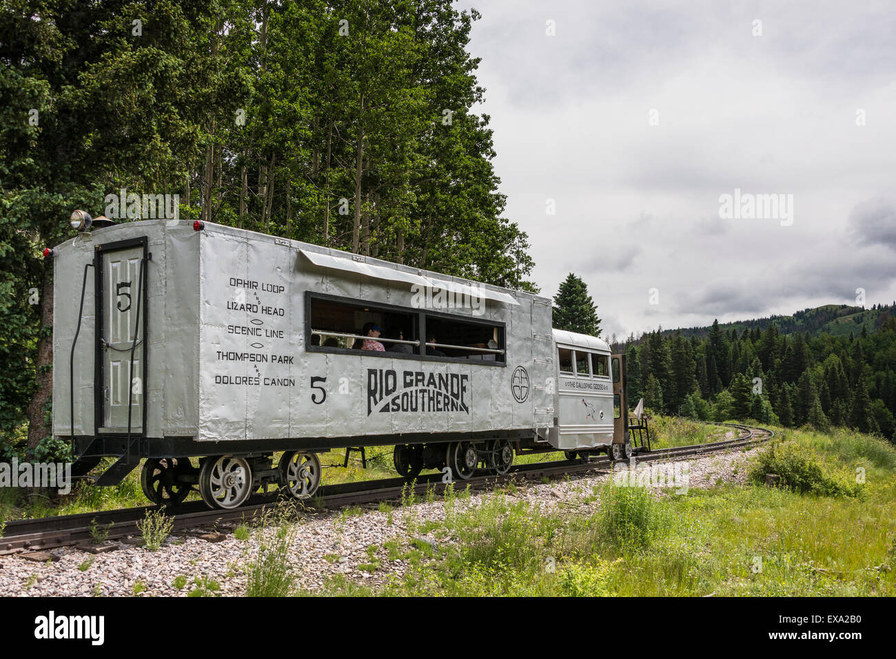 Galloping Goose #5 on the tracks, Cumbres & Toltec Scenic Railroad ...