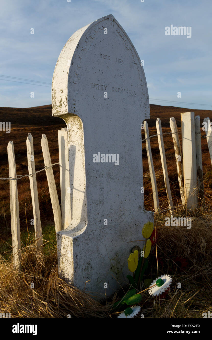 Betty Corrigall's gravestone, Isle of Hoy, Orkney Stock Photo - Alamy