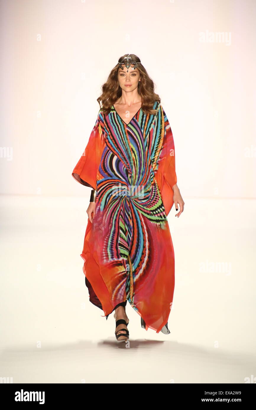 Berlin, Germany. 09th July, 2015. Model presenting the Dimitri ...