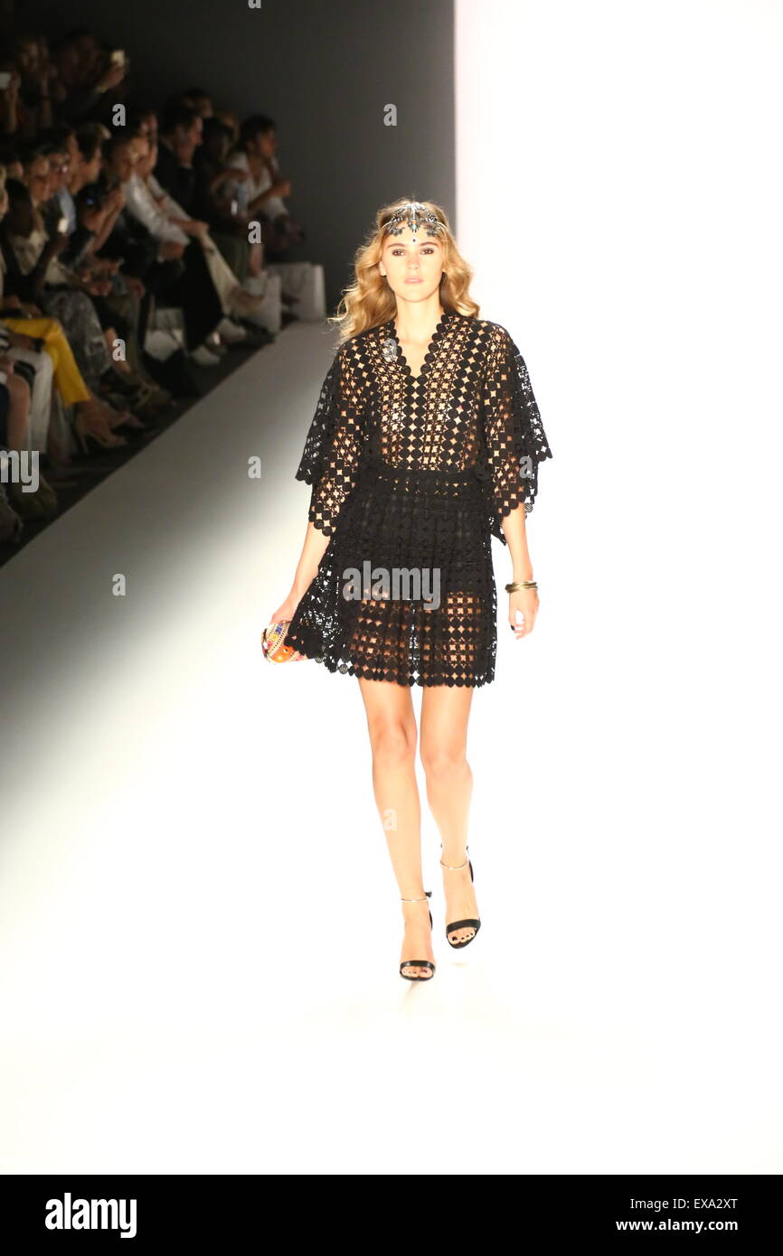 Model presenting the Dimitri creations at Mercedes-Benz Spring/Summer ...