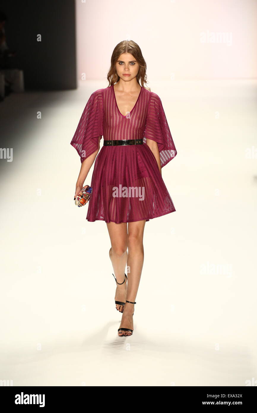 Berlin, Germany. 09th July, 2015. Model presenting the Dimitri ...