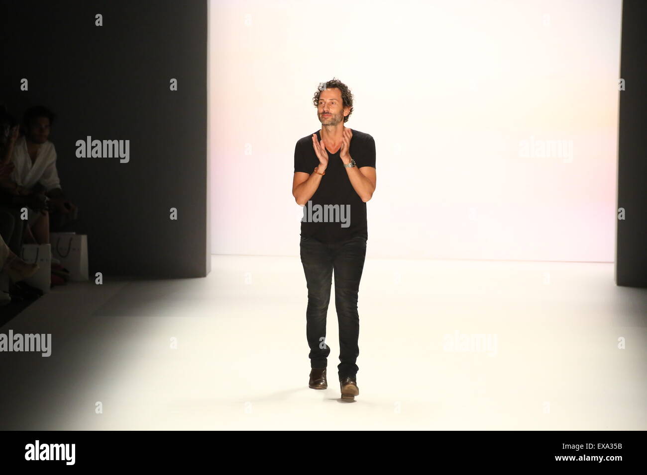 Berlin, Germany. 09th July, 2015. Model presenting the Dimitri ...