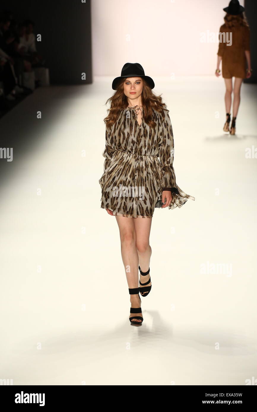 Berlin, Germany. 09th July, 2015. Model presenting the Dimitri ...