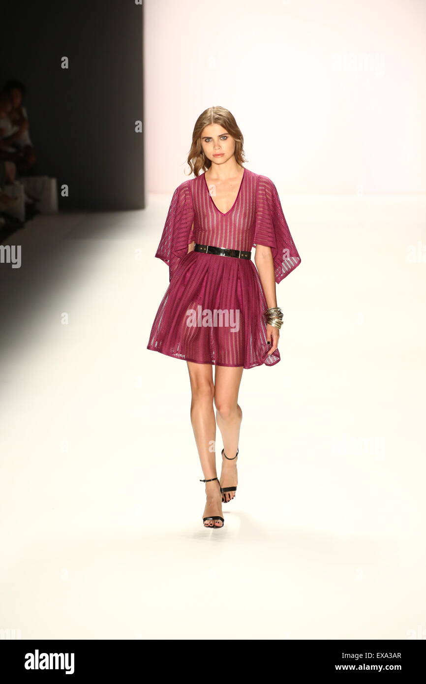 Berlin, Germany. 09th July, 2015. Model presenting the Dimitri ...