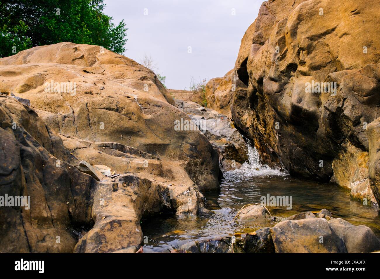stream fountain gutter Stock Photo - Alamy