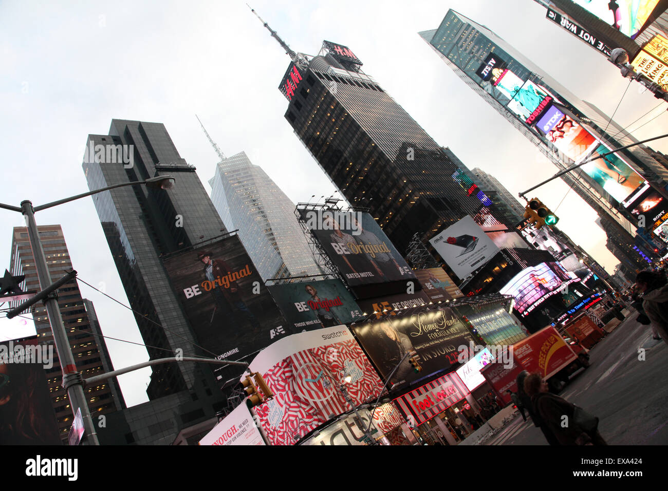 Times square winter view hi-res stock photography and images - Alamy