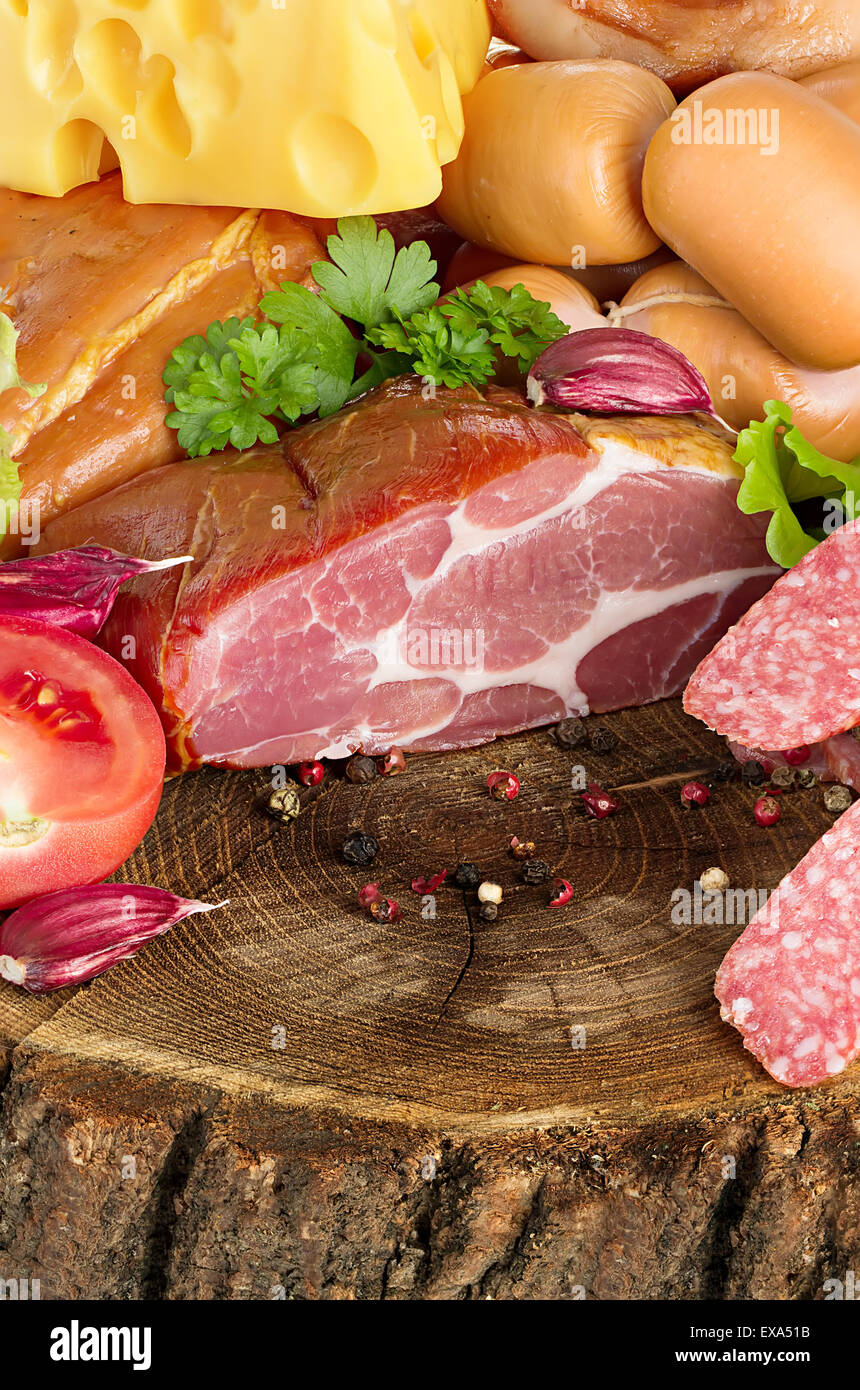 Processed meat products hi-res stock photography and images - Alamy